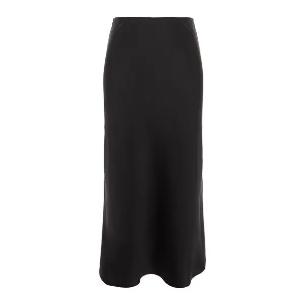 CONCEPT A TROIS Satin Skirt - Black