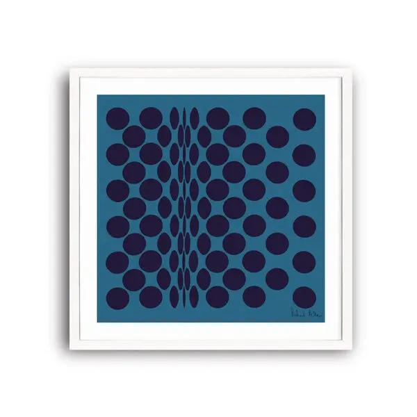 RICHARD ALLAN LONDON Dotty Art Print - Blue
