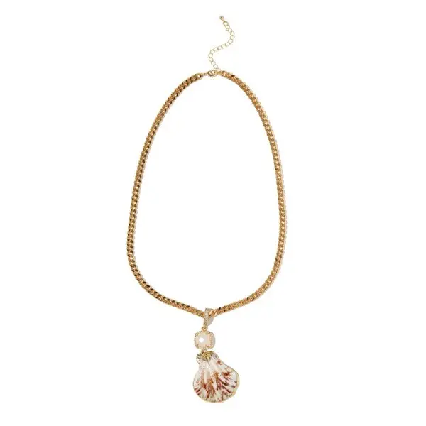 SAHARAS ESSENTIALS Marina Shell Necklace - Gold