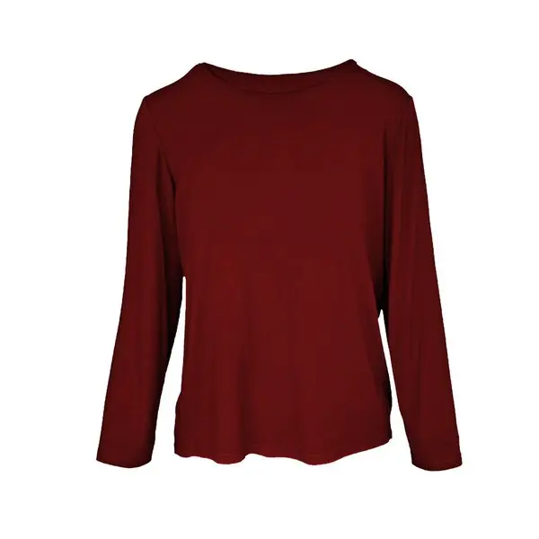 Haris Cotton Bamboo Long Sleeved Blouse - Red