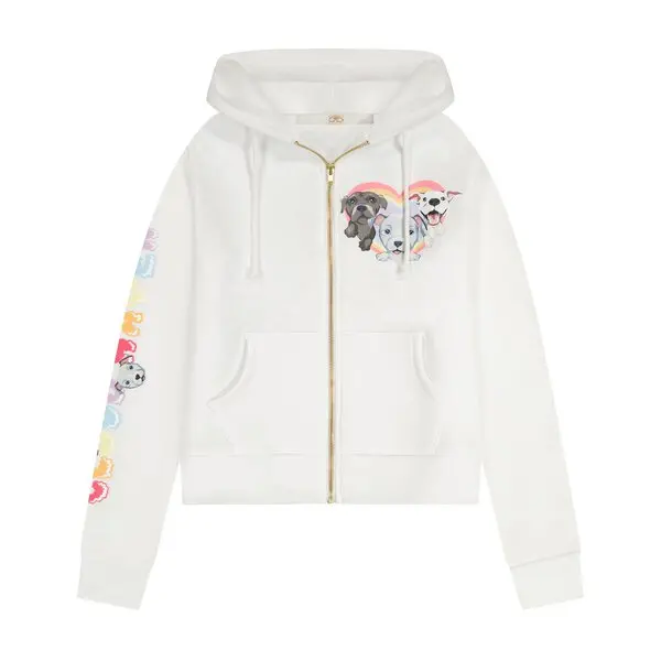 CLOUD HAVEN Big Heart Signature Hoodie - White