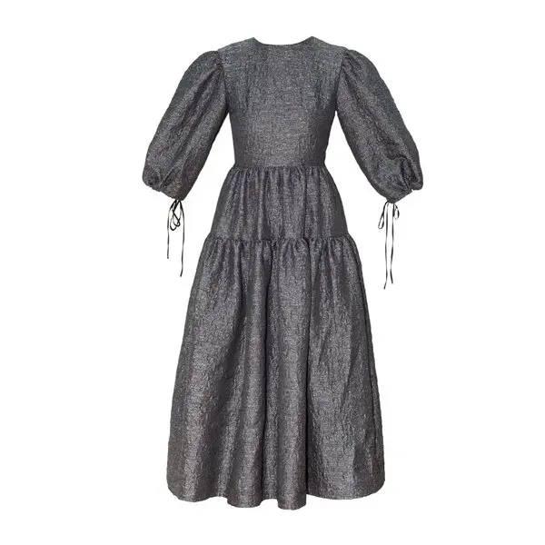 KAROLINA OZOLINSIUTE Textured Jacquard Maxi Dress