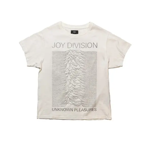 OTHER UK Joy Division Unknown Pleasures Vintage Band T-shirt Blonde - White