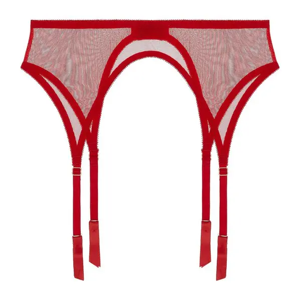 JOURNELLE Odette Classic Suspender Scarlet - Red