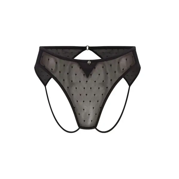 HOUSE OF SILK Matilda Ouvert Pantie - Black