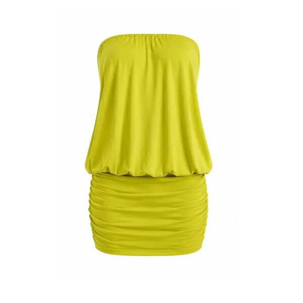 MAISON DE GALA Luna Lime Mini Dress - Green