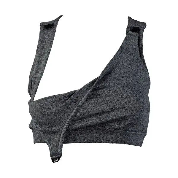DUOFIT MATERNITY ACTIVEWEAR Go Easy Nursing Sports Bra - Grey