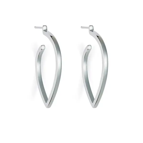 TOOLALLY Loop Earrings Large Sterling - Silver