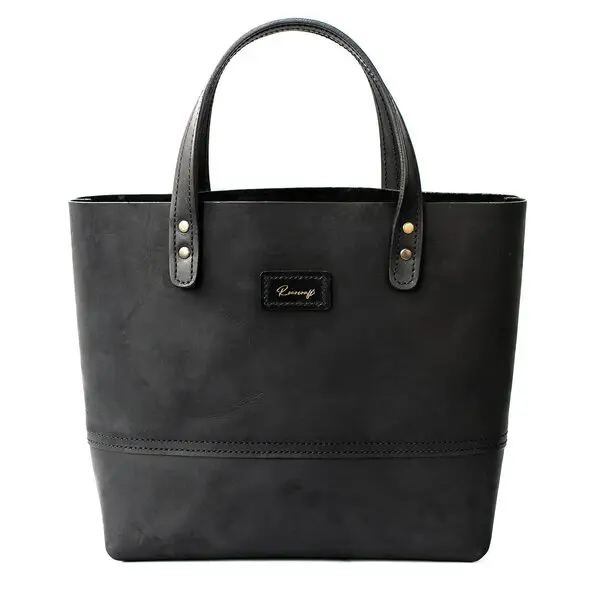 ROARCRAFT Leather Tote Bag - Black