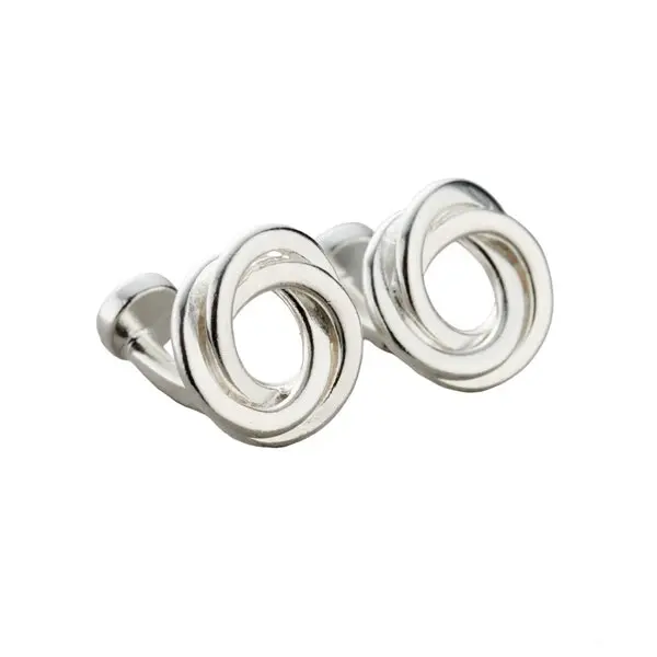 POSH TOTTY DESIGNS Sterling Russian Ring Cufflinks - Silver