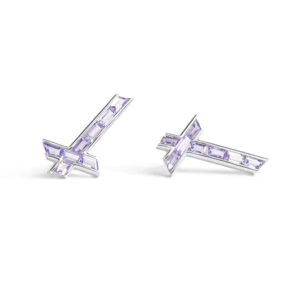 KASUN LONDON Lucky Star Earrings December Tanzanite - Silver