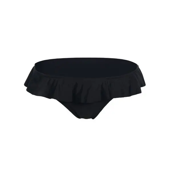 PAOLA AMADOR Ruffles Bikini Bottom - Black