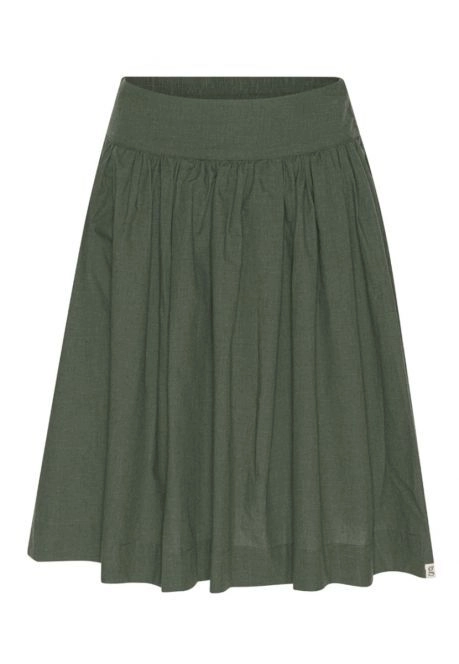 GROBUND Svala Skirt The Short One In Melange - Green