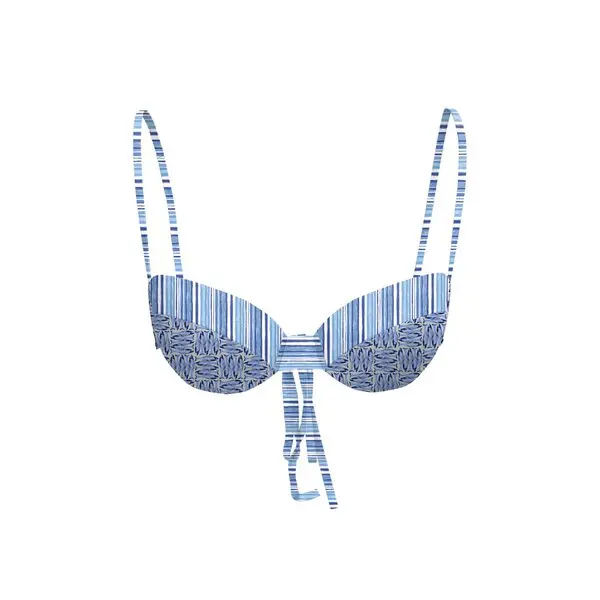 BLACKBOUGH SWIM Amber Underwire Top / Il Pesce - Blue