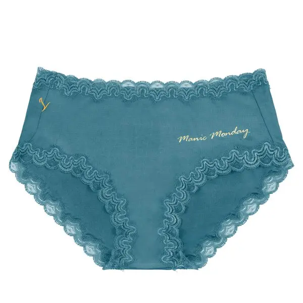 Uwila Warrior Soft Silk Days Of The Week Briefs Manic Monday- Storm - Blue