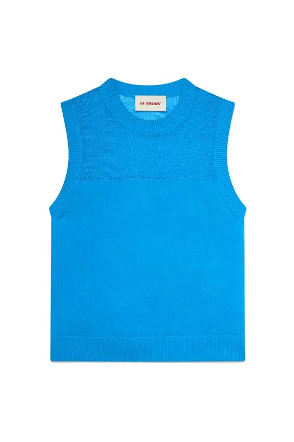 LA GRANNI La G Top Turquoise