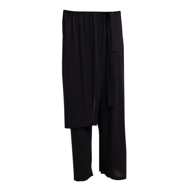 ARTISTA Bettina Asymmetric Wide Leg Pants - Black