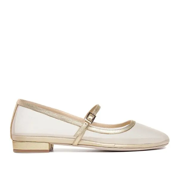 GINISSIMA Neutrals Nude Mimi Round Toe Mary-jane - Brown