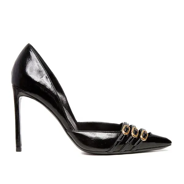 GINISSIMA Gina Stiletto Patent Leather, Premium Collection - Black