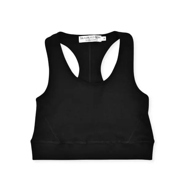 BRADFORD ROW Gia Racer Crop - Black