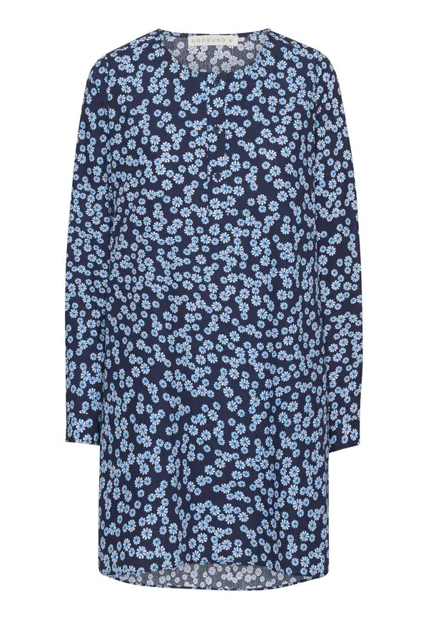 GROBUND Johanne Tunic The One In With Flowers - Blue