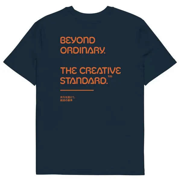 ANCHOR & CREW Navy Beyond Ordinary Creative Standard Organic Cotton T-shirt - Blue