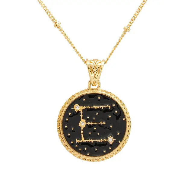 APRÈS YOUTH Sparkler Diamond Initial Necklace E