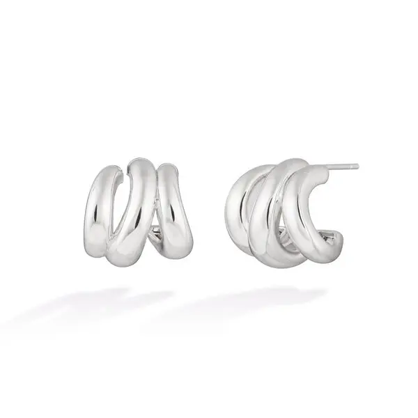 SHABELLA NYC Trezzi Earrings - Silver
