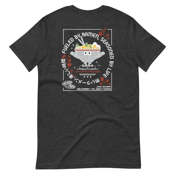ANCHOR & CREW Heather Ra House Dial-a-local Organic Cotton T-shirt - Black