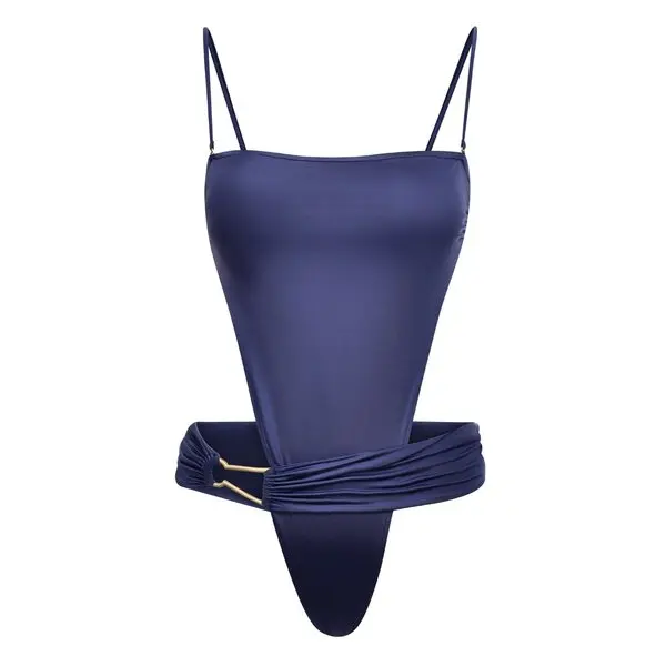 BIANCA RESORTWEAR Aria Swimsuit In Charcoal - Blue
