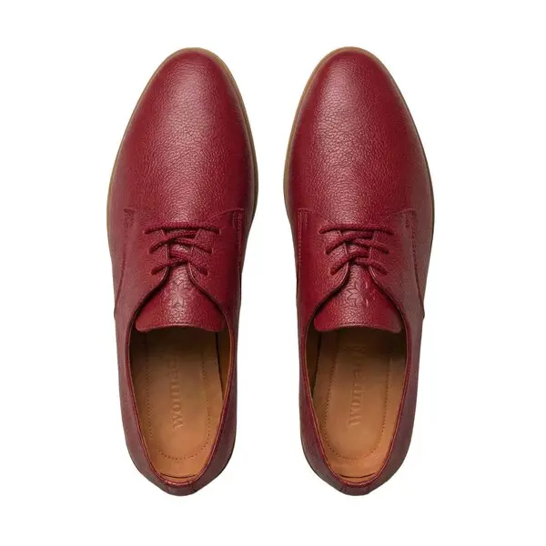 WOMADS Burgundy Vintage Oxfords - Red