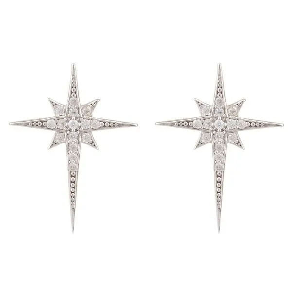 LATELITA North Star Small Stud Earrings - Silver