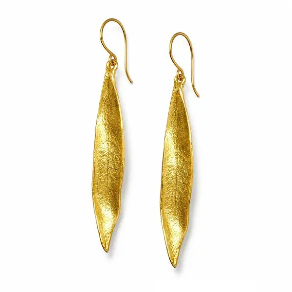 MOTHER NATURE JEWELRY Olive Leaf Earrings, Handmade Statet Dangles Nature Jewelry, Sterling Silver