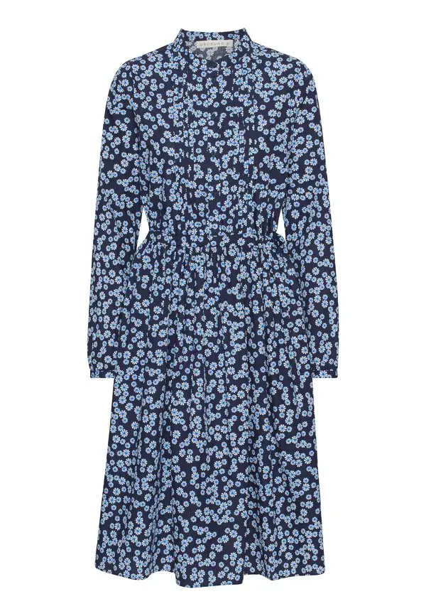 GROBUND Rigmor Dress Flower - Blue
