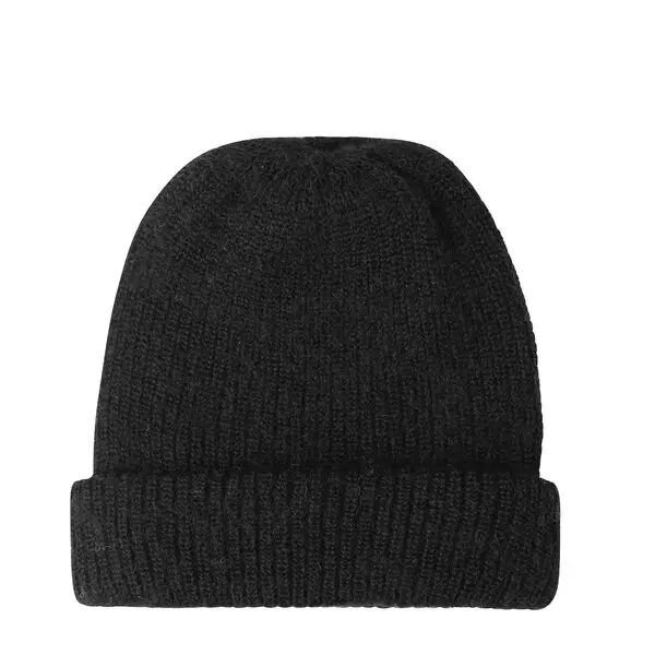 ALPACA LOCA Knitted Hat Navy Alpaca Wool - Blue