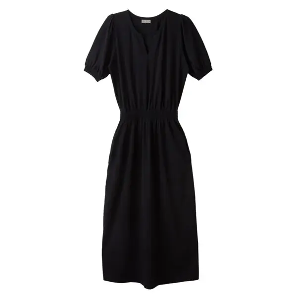 COVE Cuba Midi Dress With Pockets - Black