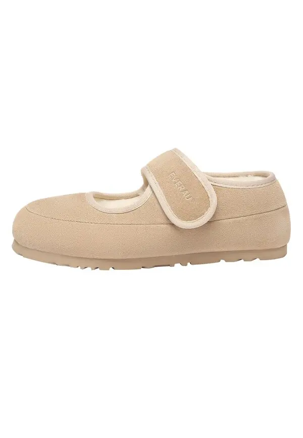 EVERAU AUSTRALIA Neutrals Teal Adjustable Strap Slippers In Sand - Blue