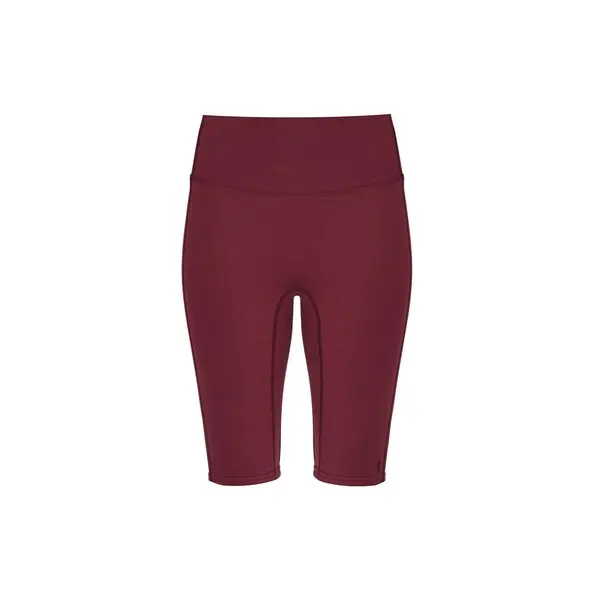 THE KOOZY Skylar Cycling Shorts In Burgundy - Red