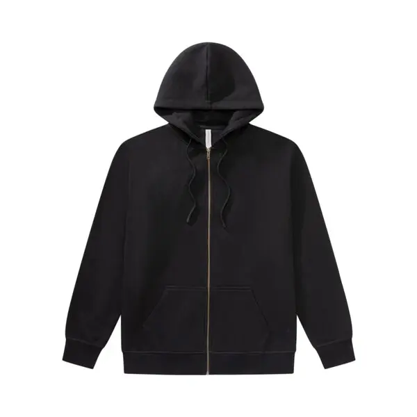 KNOWN SUPPLY 100% Organic Cotton Zip Hoodie - Black