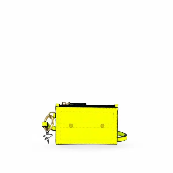 PIMPINICCHIO NEWYORK Card Case On Keyring - Yellow