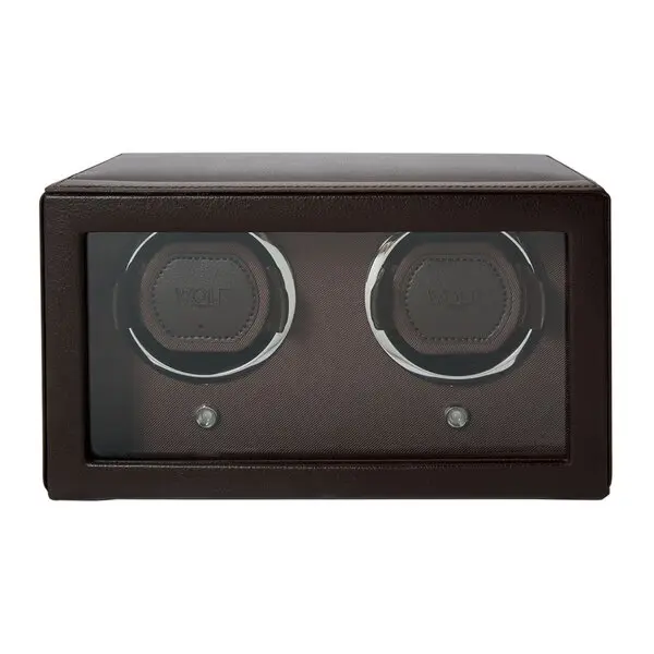 Wolf Cub Double Watch Winder - Brown