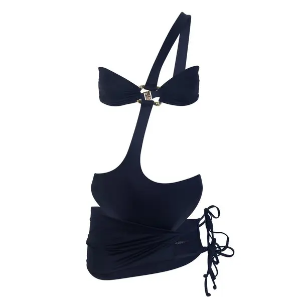 THE DELAROSE SISTERS Ruby Rosa One-piece And Cover-up - Black