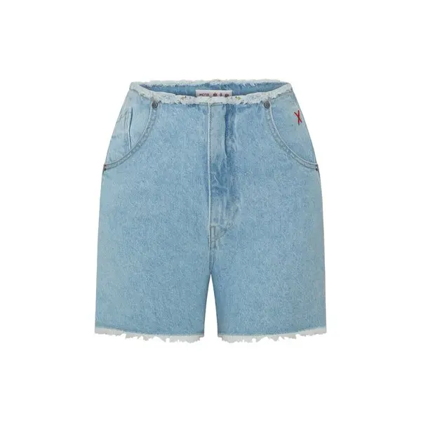 PCFG High Waist Denim Shorts Baby - Blue