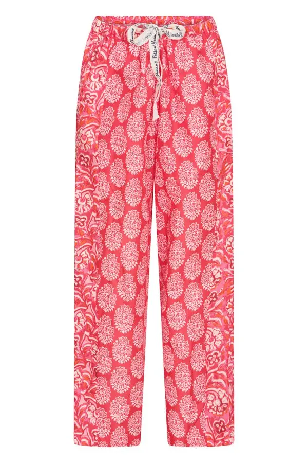 NOLOGO-CHIC Mix Match Cosmos & Bonbon Trousers Cotton Multi - Pink