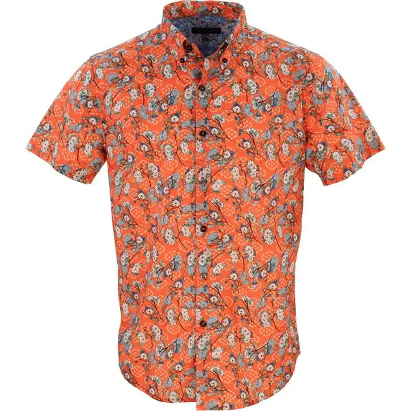 LORDS OF HARLECH Tim Blossom Canvas Coral - Orange