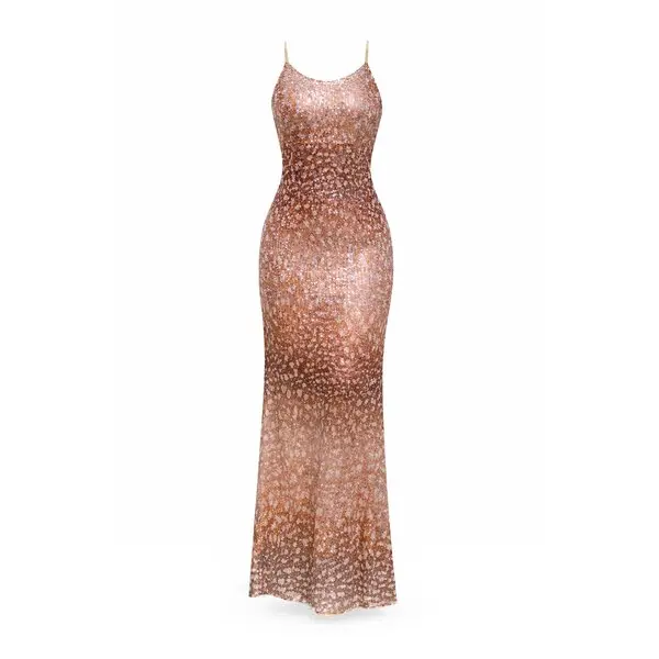 CHIARELLA Magic Sequin Dress- Bambi Deer Print