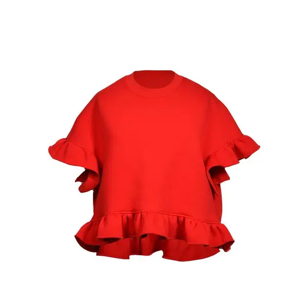 IOANA CIOLACU Peony Blouse - Red