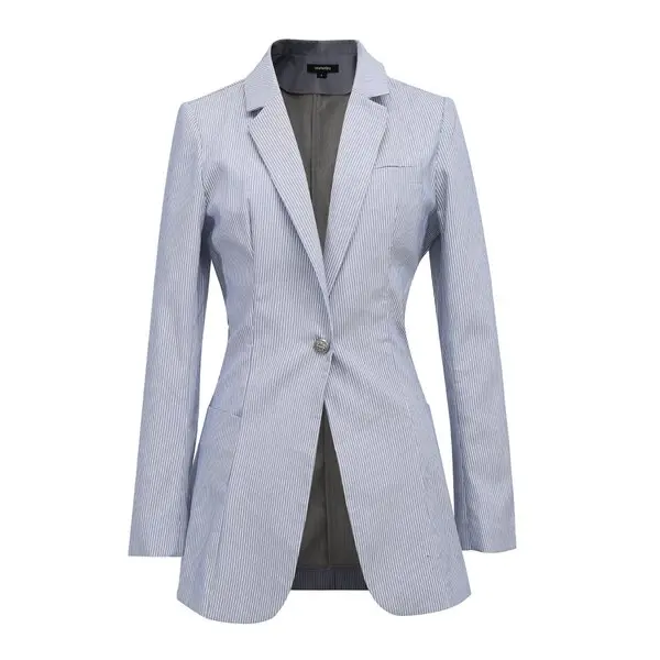 SMART AND JOY Tailored Blazer Jacket - Blue