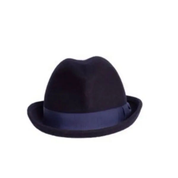 ANTHONY PETO Micky Wool Felt Montcapel Marine - Blue