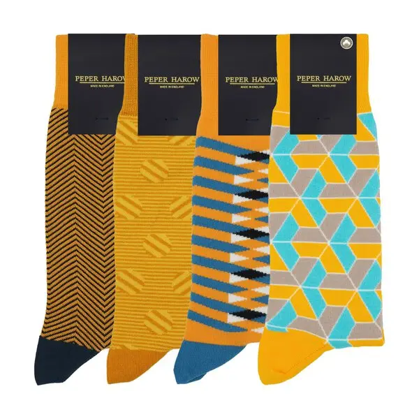 PEPER HAROW - MADE IN ENGLAND Luxury Sock Bundle - Yellow